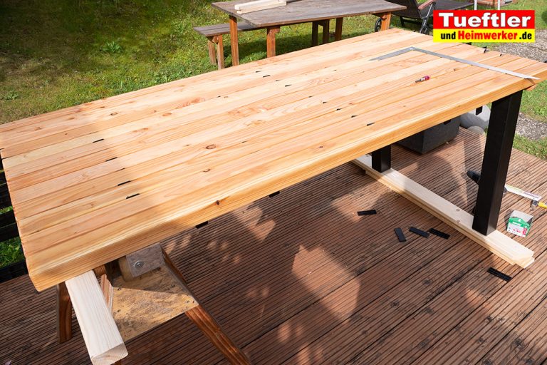 Gartentisch Aus Terrassendielen Selber Bauen