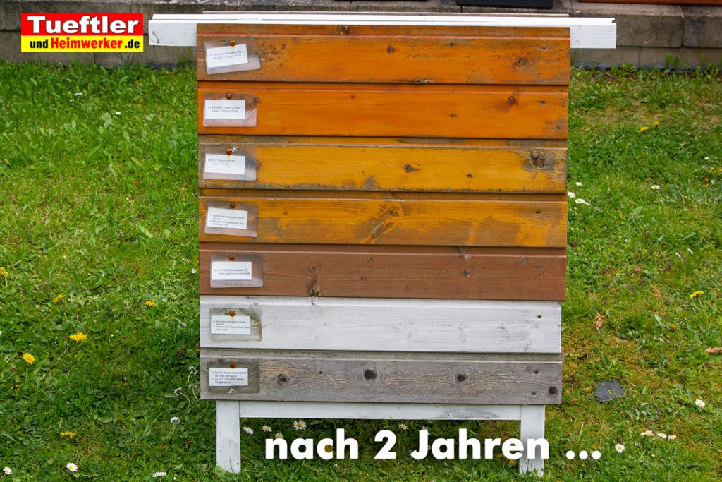 Holzschutzlasuren, Öle und Beize im Langzeit Test
