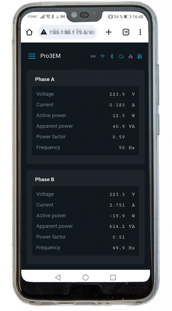 Shelly Pro 3EM überwacht Stromverbrauch und regelt Einspeisung